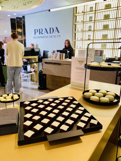 Catering auf einem Event von PRADA durch GOOSE Gourmet Catering.
